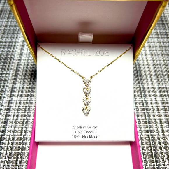 Rachel Zoe | Jewelry | Rachel Zoe Brand New Gold Toned Necklace Box ...